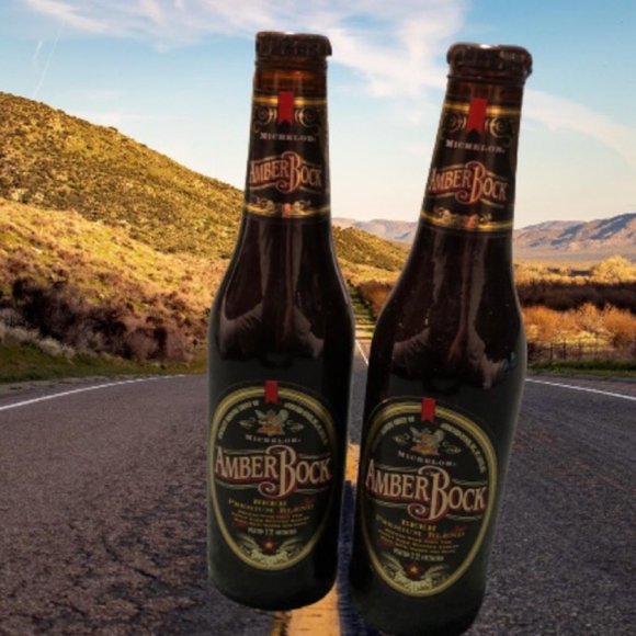 Michelob | Other | Michelob Amber Bock Collectors Bottle Two Bottle ...